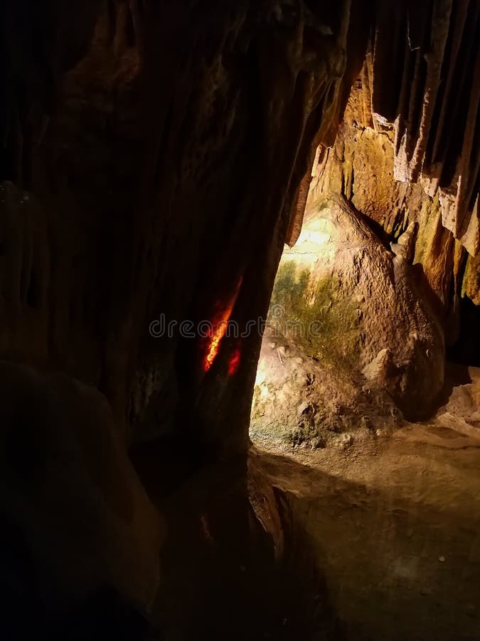 Textures and Patterns Inside a Grotto Stock Photo - Image of cave ...