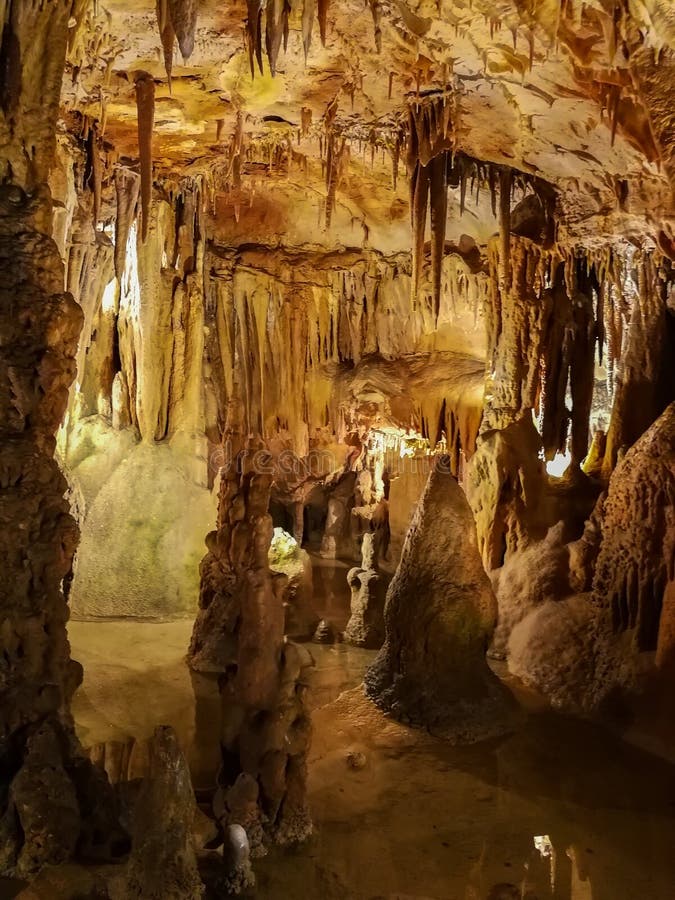 Textures and Patterns Inside a Grotto Stock Image - Image of archeology ...
