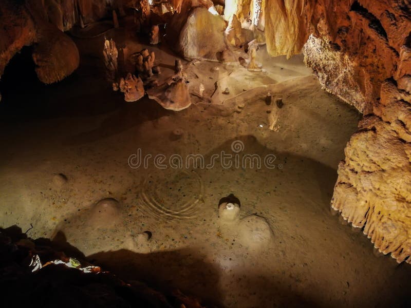 Textures and Patterns Inside a Grotto Stock Photo - Image of geological ...