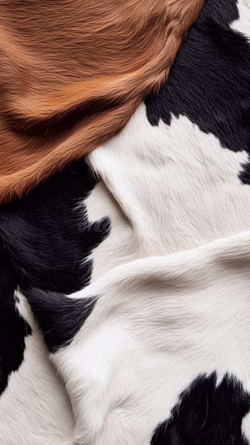 Textures and Patterns of Natural Animal Hides Displayed on a Flat ...