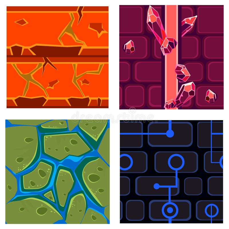 Textures Games Platform Set Vector Stock Illustrations – 20 Textures ...