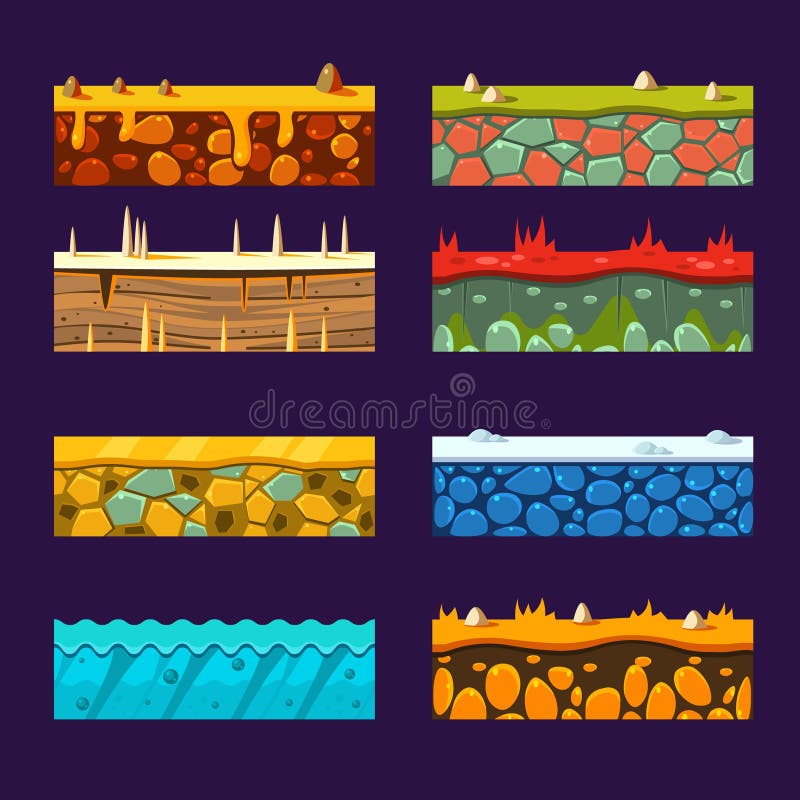 Complete Isometric Tiles Series Stock Illustration - Illustration of ...