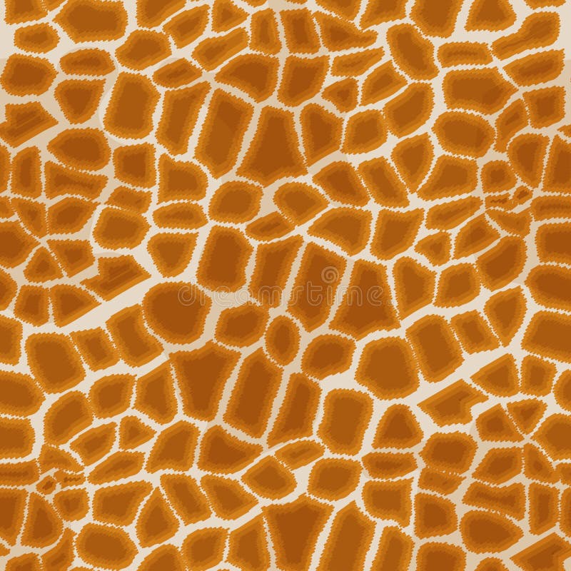 Motif De Peau De Girafe Sans Soudure. Vecteur Exotique Texture Animale ...