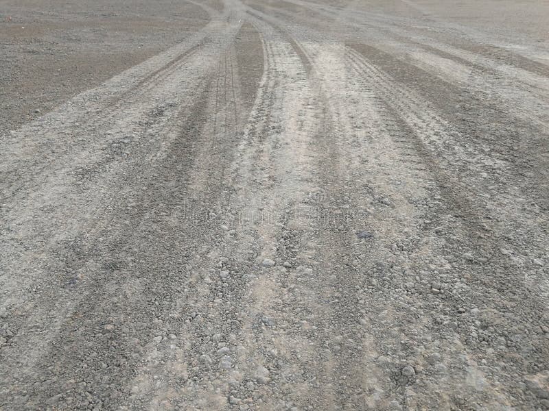 Textures and Traces of Automobile Wheels in Public Areas Stock Image ...