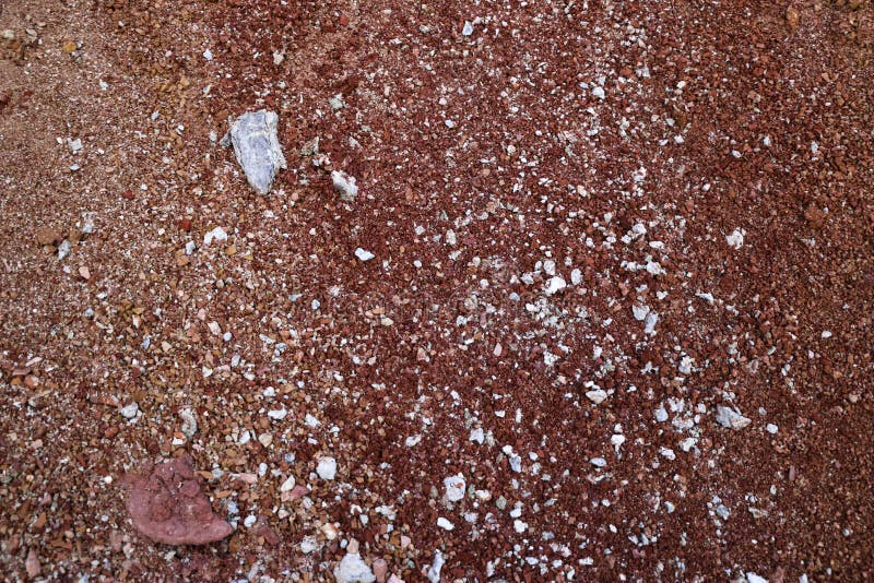 Textures of Various Clay Layers Underground in Clay Quarry after ...