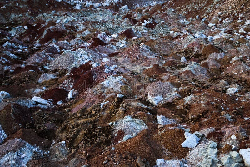 Textures of Various Clay Layers Underground in Clay Quarry after ...
