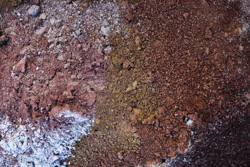 Textures of Various Clay Layers Underground in Clay Quarry after ...