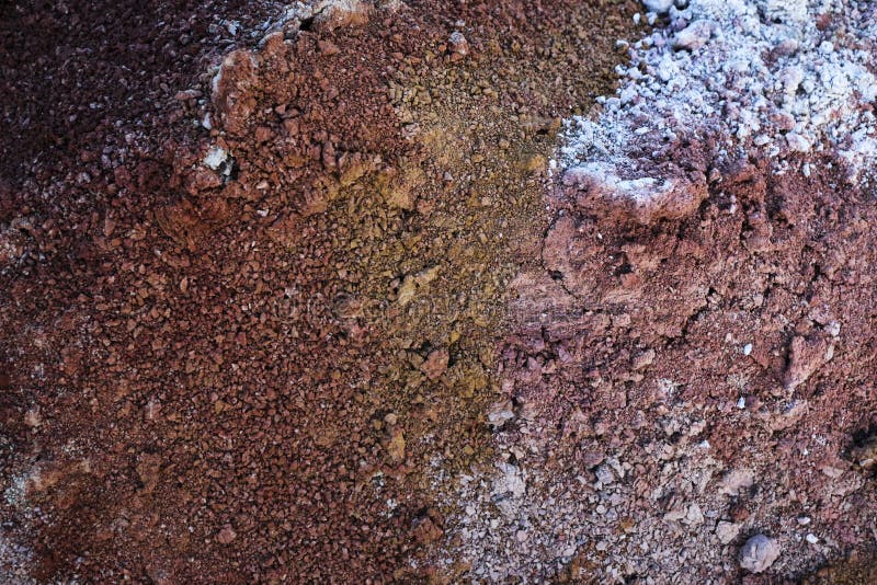 Textures of Various Clay Layers Underground in Clay Quarry after ...