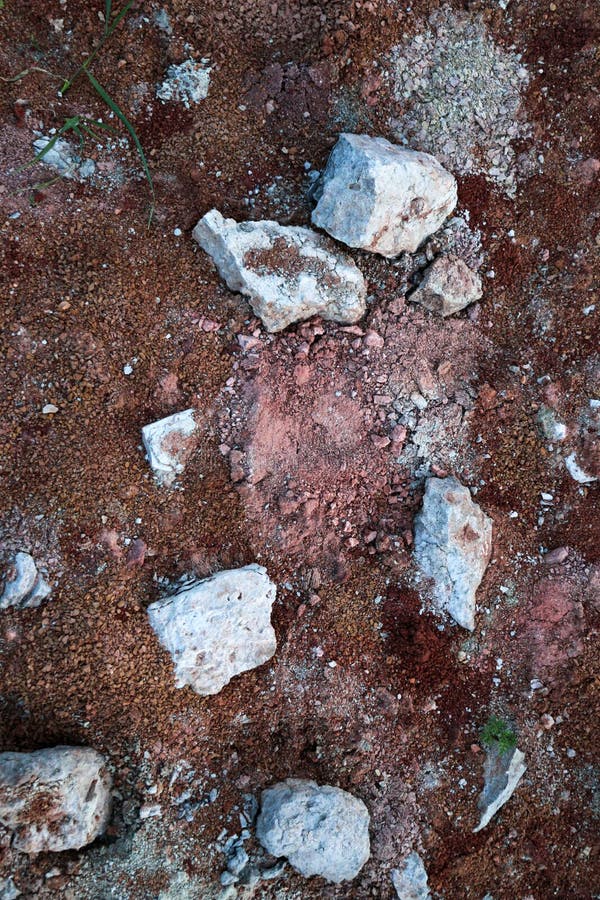 Textures of Various Clay Layers Underground in Clay Quarry after ...