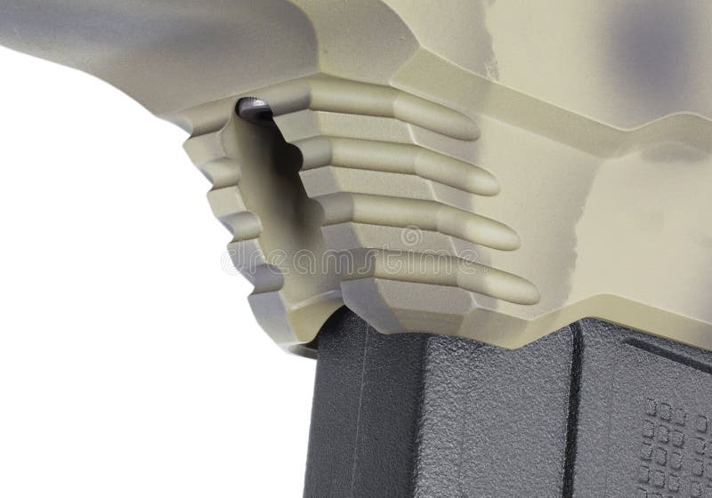 Texturing on the Front of a Mag Well Stock Photo - Image of weapon ...