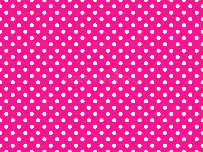 Texturised White Color Polka Dots Over Deep Pink Background Stock Photo ...