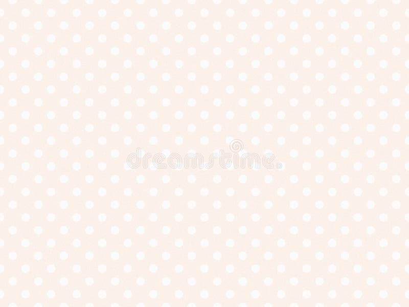 Texturised White Color Polka Dots Over Seashell Off White Backgr Stock ...
