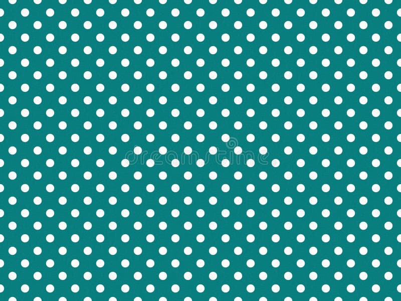 Texturised White Color Polka Dots Over Teal Cyan Background Stock ...