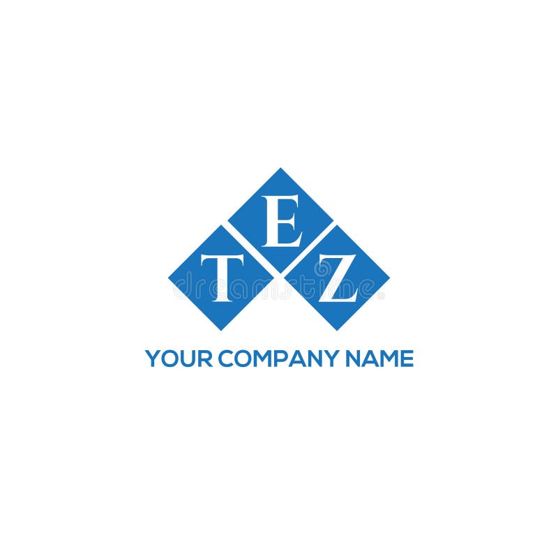 TEZ Letter Logo Design on BLACK Background. TEZ Creative Initials ...