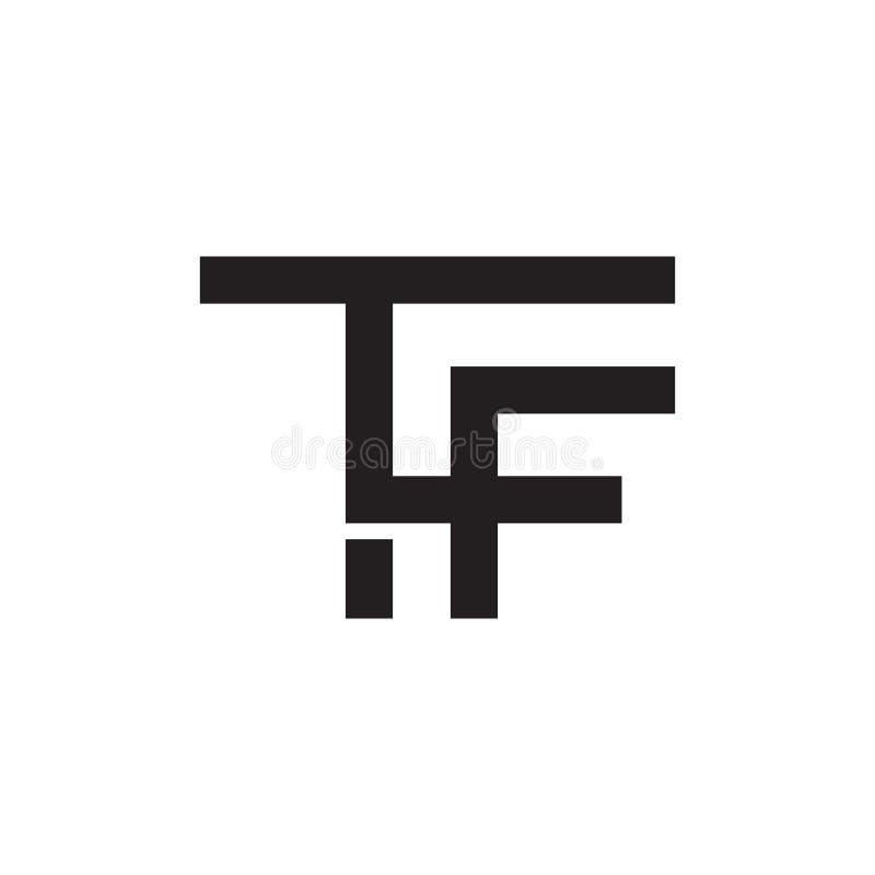 Tf Initial Letter Vector Logo Icon Stock Vector - Illustration of type ...