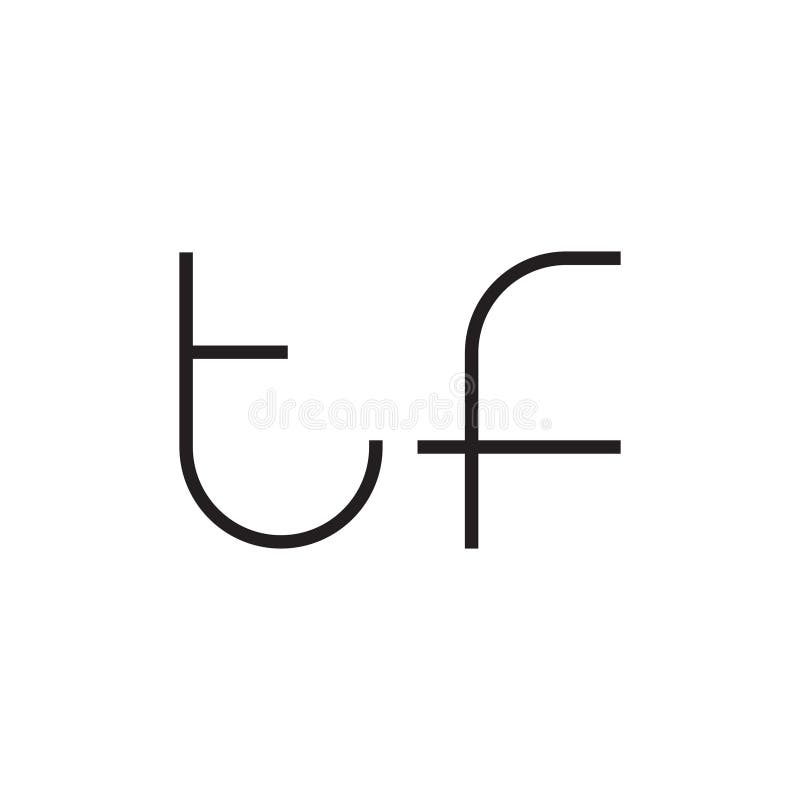 Tf Initial Letter Vector Logo Icon Stock Vector - Illustration of ...