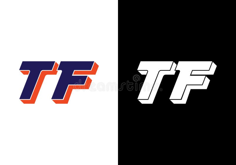 TF Letter Logo Design. Creative T F Letters Icon Vector Stock Vector ...