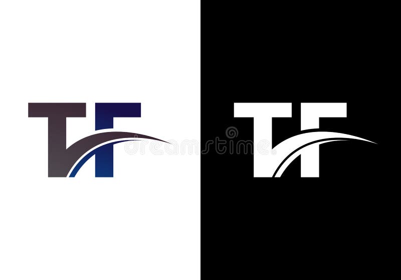 TF Letter Logo Design. Creative T F Letters Icon Vector Stock Vector ...
