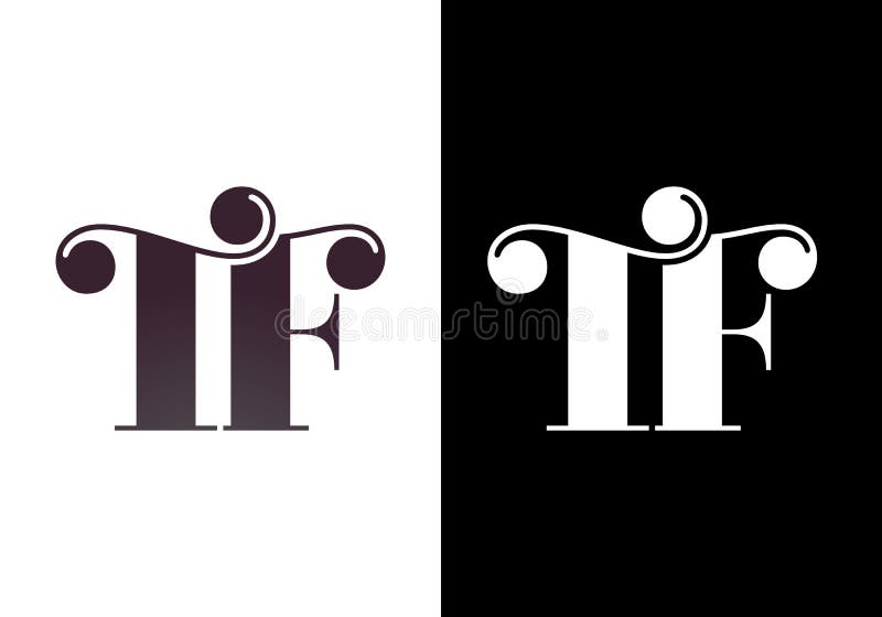 TF Letter Logo Design. Creative T F Letters Icon Vector Stock Vector ...