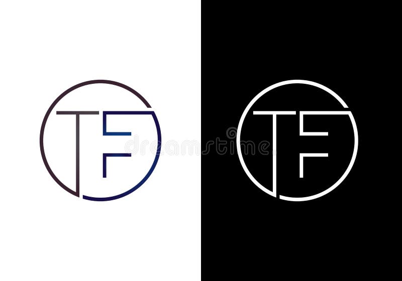 TF Letter Logo Design. Creative T F Letters Icon Vector Stock Vector ...