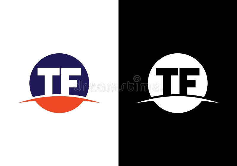 TF Letter Logo Design. Creative T F Letters Icon Vector Stock Vector ...