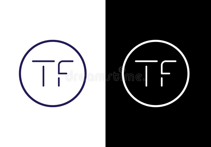 TF Letter Logo Design. Creative T F Letters Icon Vector Stock Vector ...