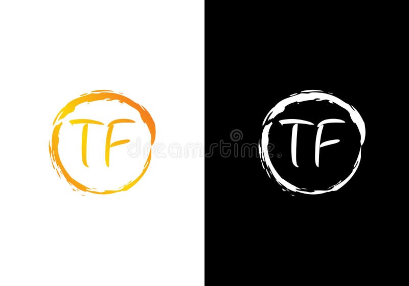 TF Letter Logo Design. Creative T F Letters Icon Vector Stock Vector ...