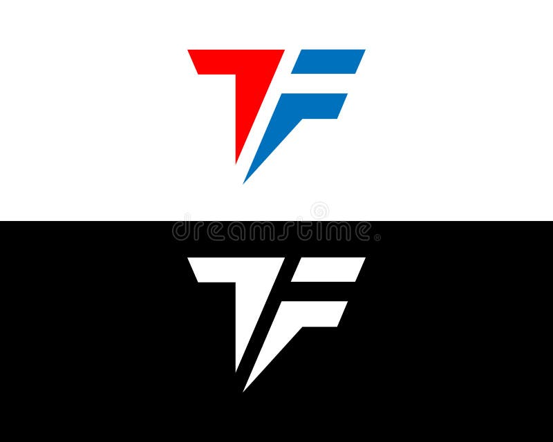 TF Letter Logo and Icon Design Stock Vector - Illustration of letter ...