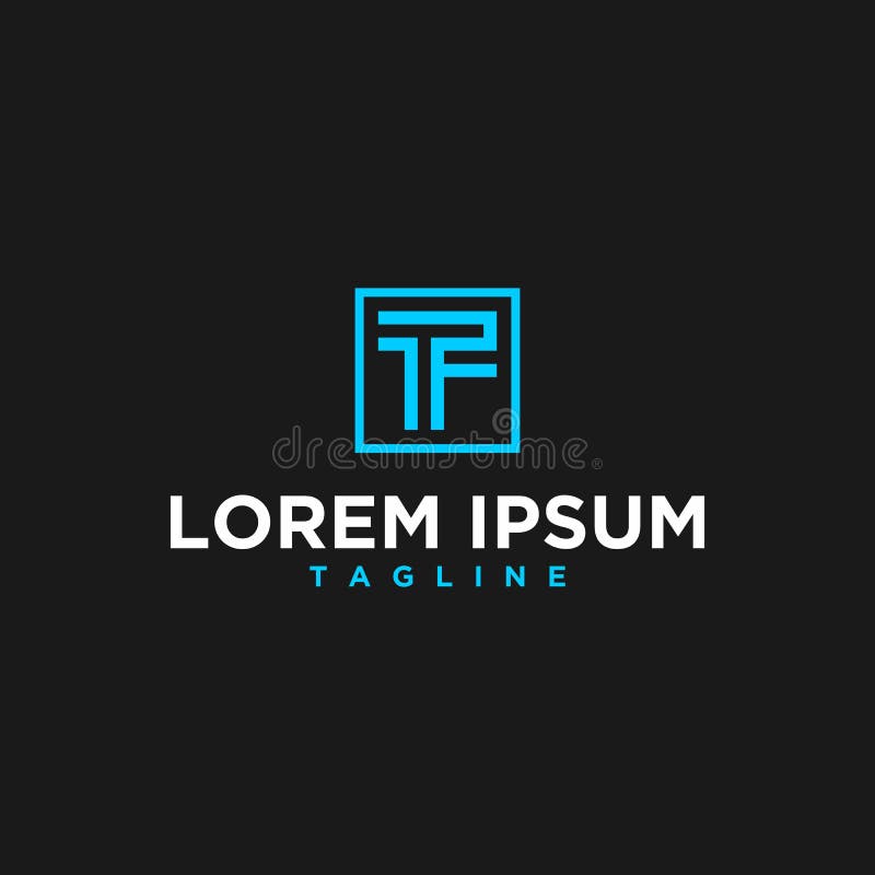 Tf Monogram Logo Design Inspiration Stock Vector - Illustration of ...