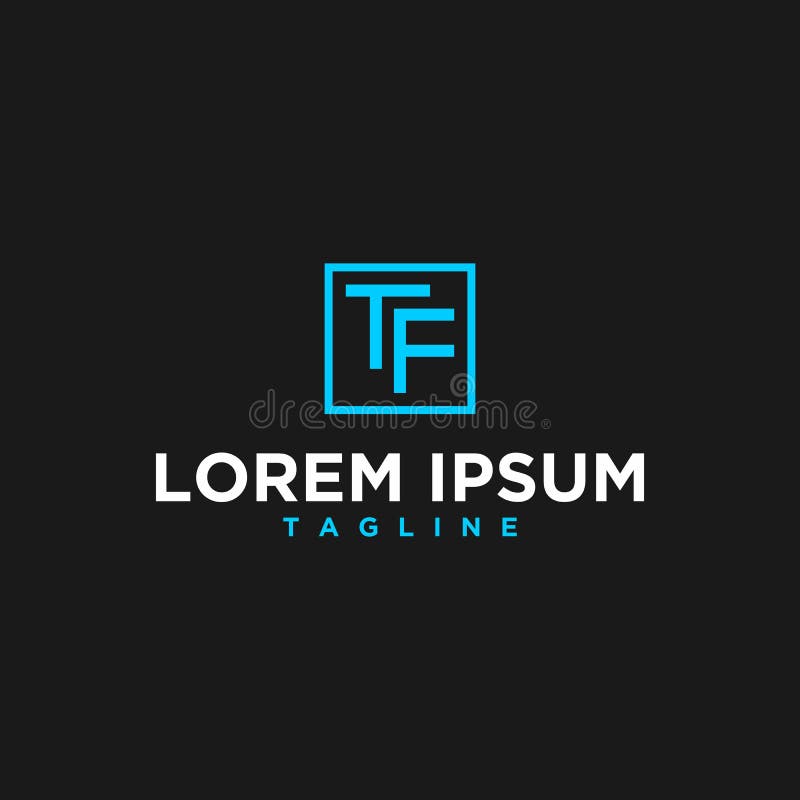 Tf Monogram Logo Design Inspiration Stock Vector - Illustration of ...