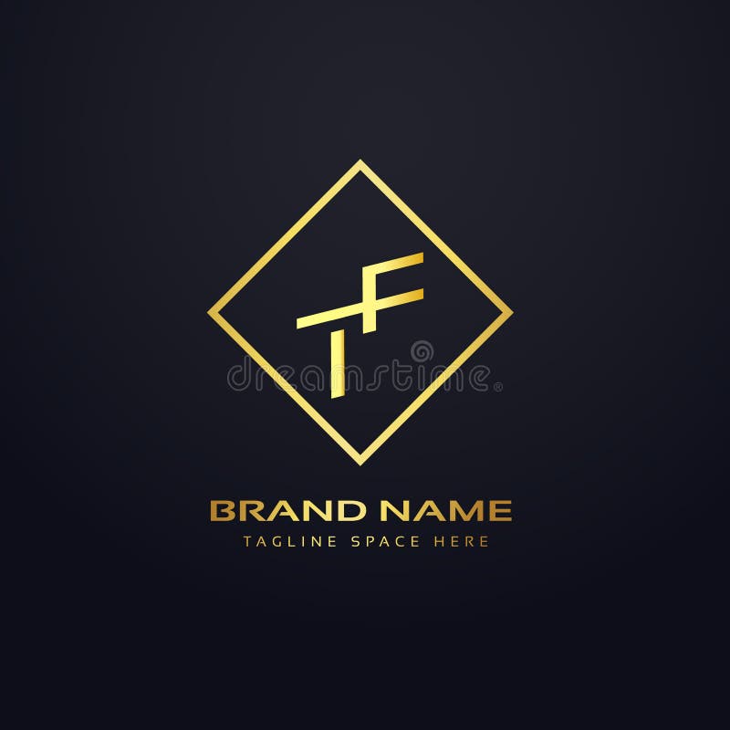 TF Text Logo Design stock vector. Illustration of text - 265354082