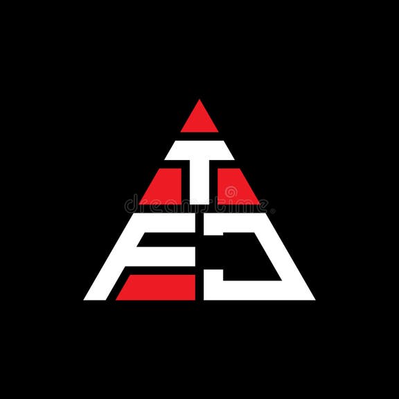 TFJ Triangle Letter Logo Design with Triangle Shape. TFJ Triangle Logo ...