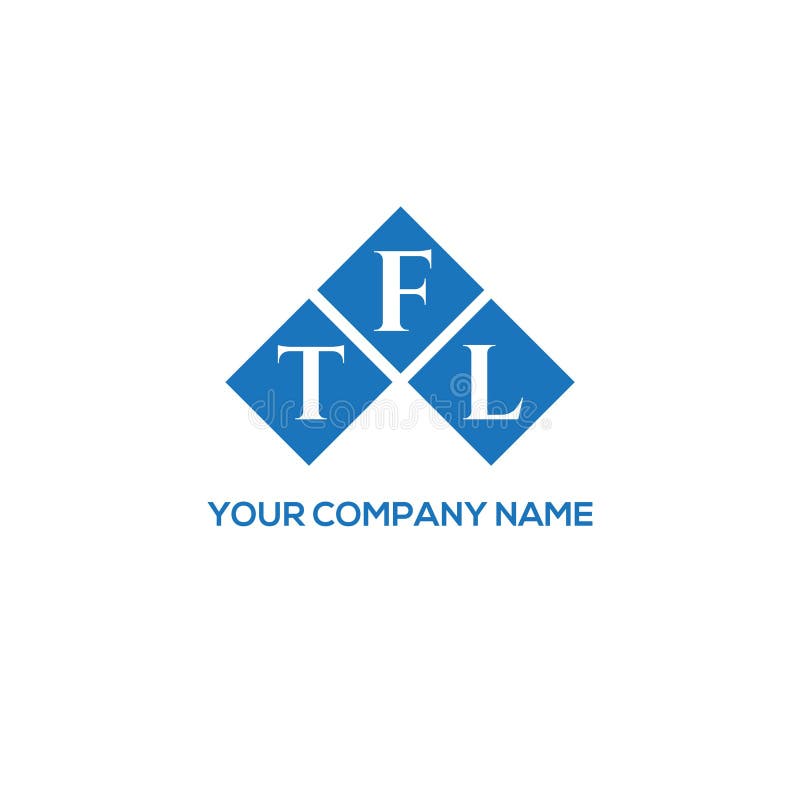 TFL Letter Logo Design on WHITE Background. TFL Creative Initials ...