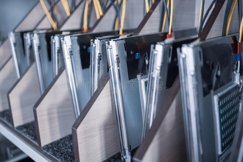 TFT Components and Microcircuits Blanks in Laboratory Stock Image ...