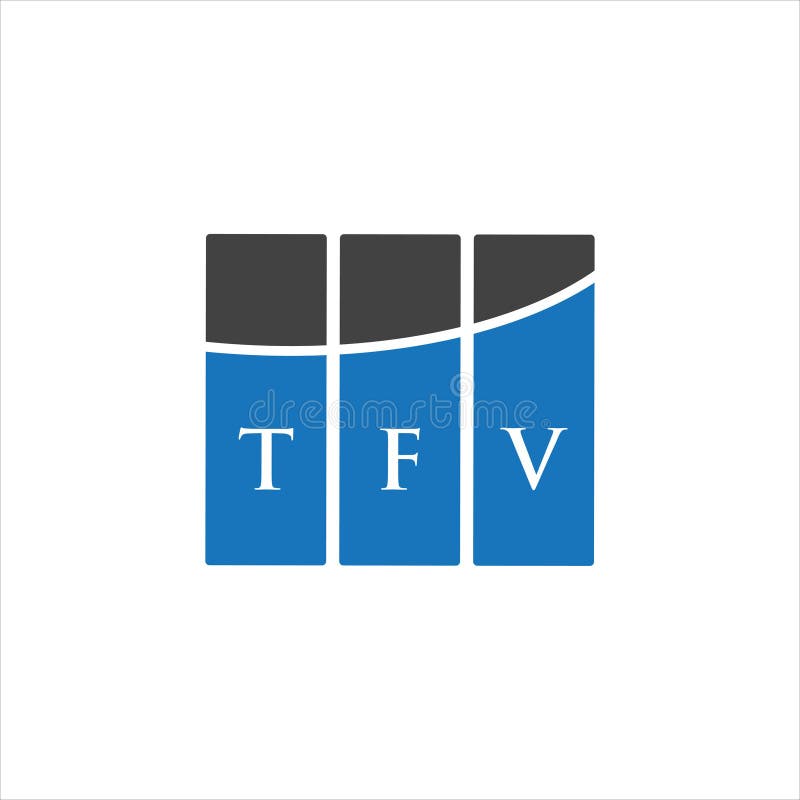 TFV Letter Logo Design on White Background. TFV Creative Initials ...
