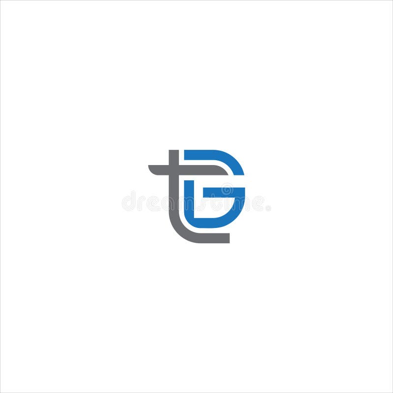 TG Letter Monogram Initial Flat Unique Modern Flat Abstract Logo Design ...