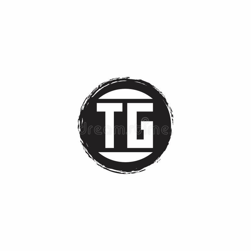 TG Logo Initial Letter Monogram with Abstrac Circle Shape Design ...