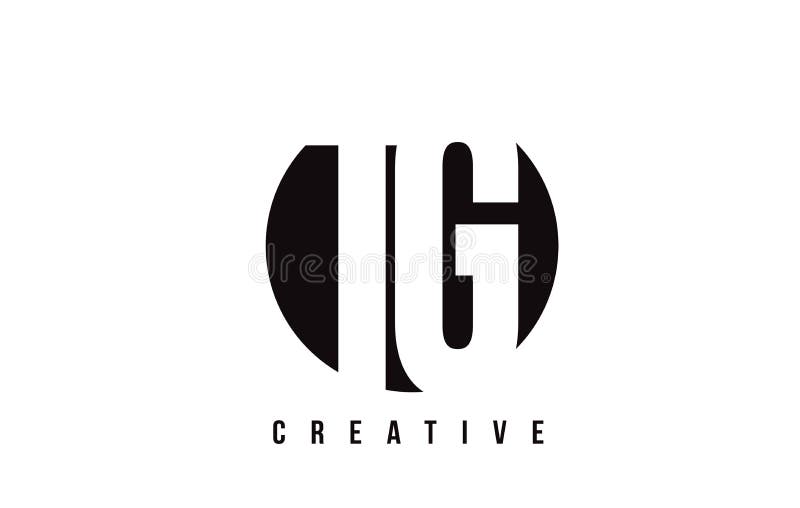 TG T G White Letter Logo Design with Circle Background. Stock Vector ...