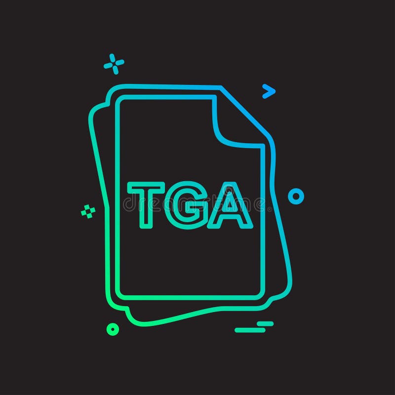 TGA File Type Icon Design Vector Stock Vector - Illustration of flat ... TGA File Type Icon Design Vector Stock Vector - Illustration of flat ...