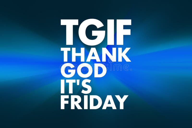 Thank God Its Friday Ecard