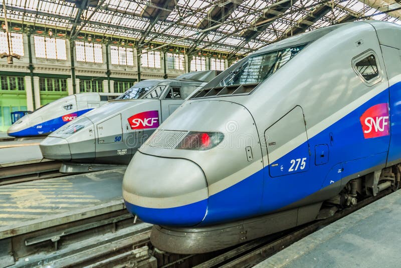 TGV High Speed French Train Editorial Photography - Image of station ...