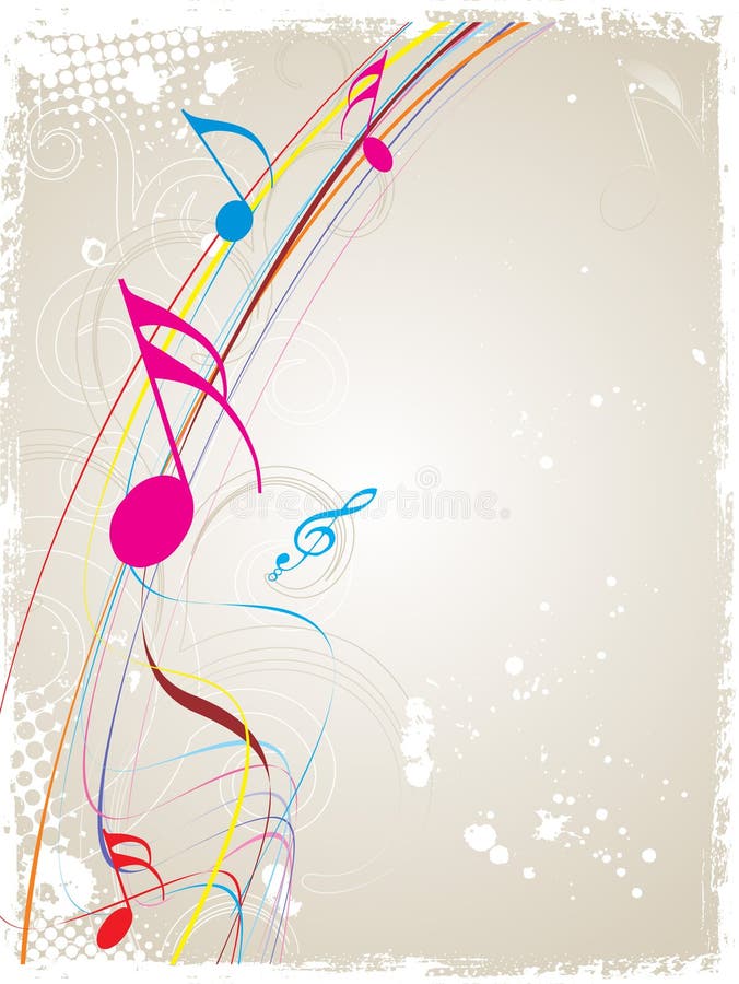 Thème de musique illustration de vecteur. Illustration du fond - 5569621