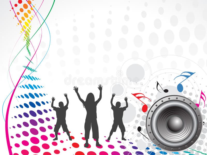 Thème de musique illustration de vecteur. Illustration du écoute - 5582874