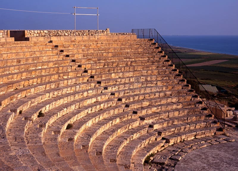 Curium Greco - Roman Amphitheatre à Limassol, Chypre Photo stock ...