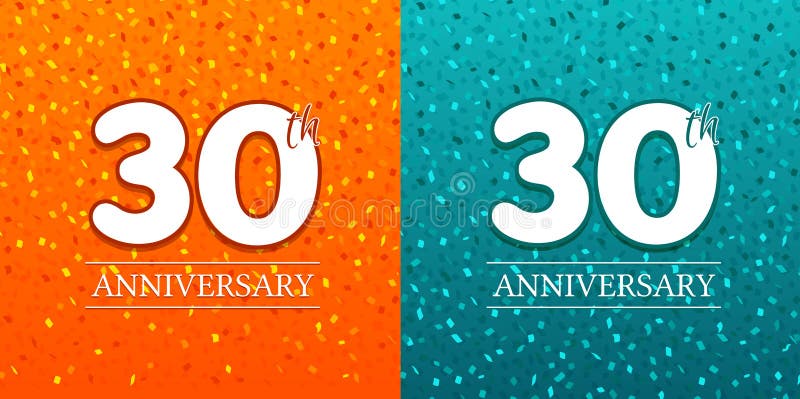 30th Anniversary Background - 30 Years Celebration. Birthday Eps10 ...