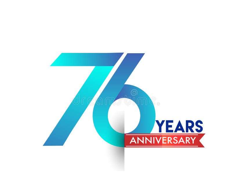 76th Anniversary Celebration, Luxurious 76 Years Anniversary Logo ...