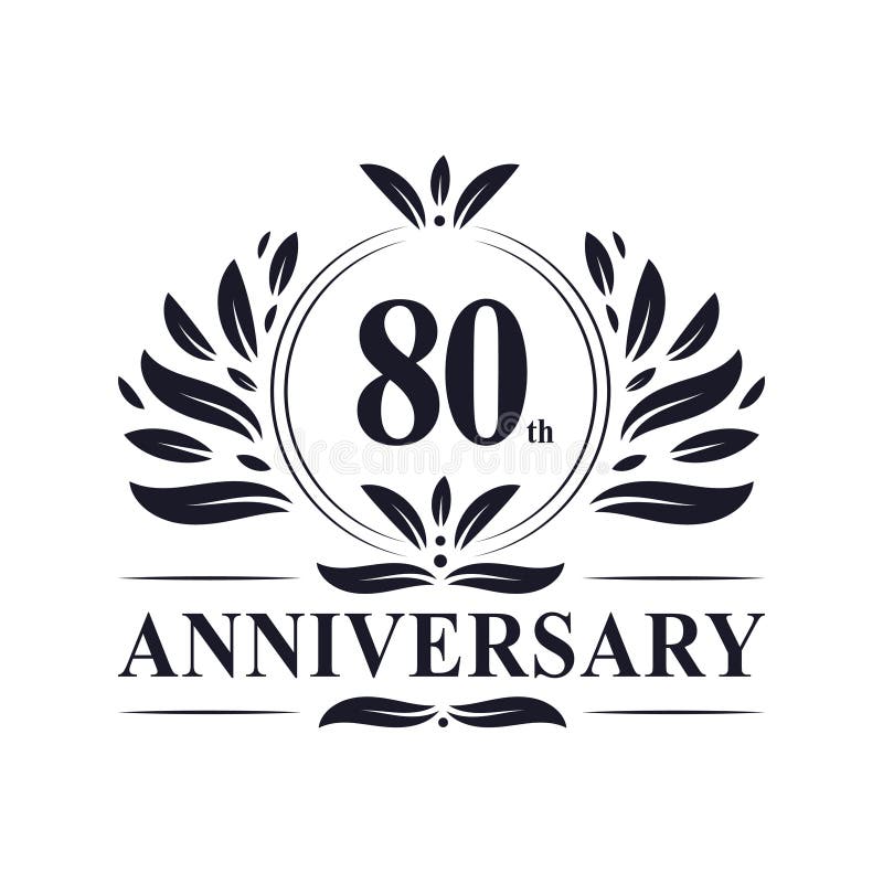 Celebrating 80 Years Vintage Stock Illustrations – 388 Celebrating 80 ...