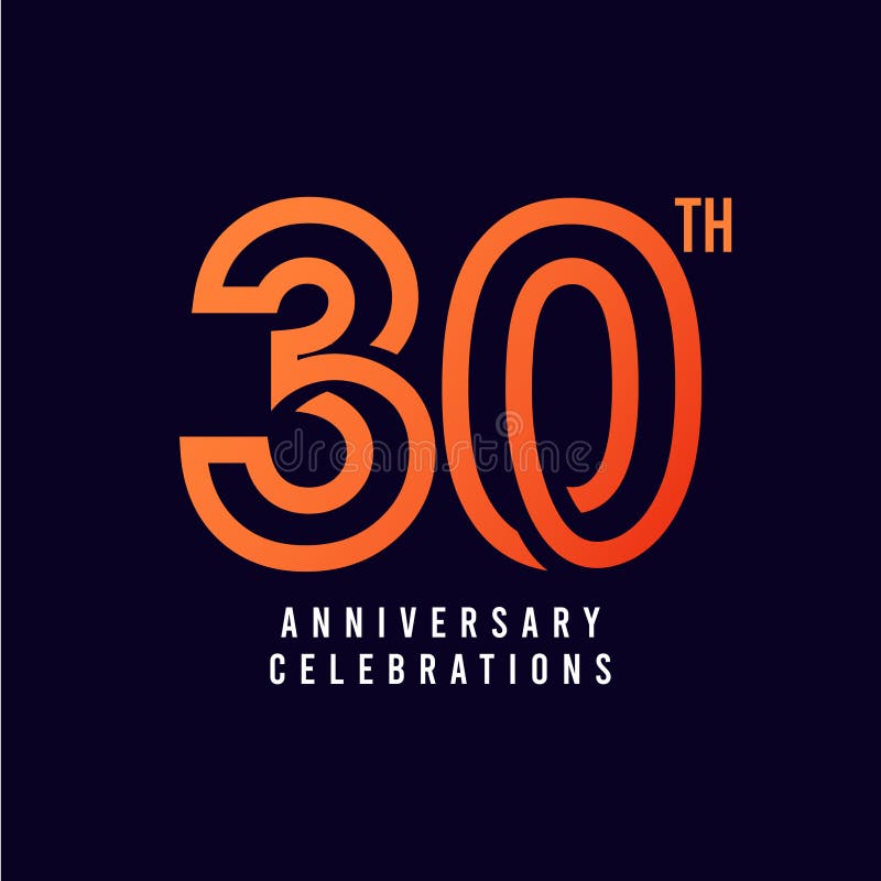 30 Th Anniversary Celebration Vector Template Design Illustration Stock ...