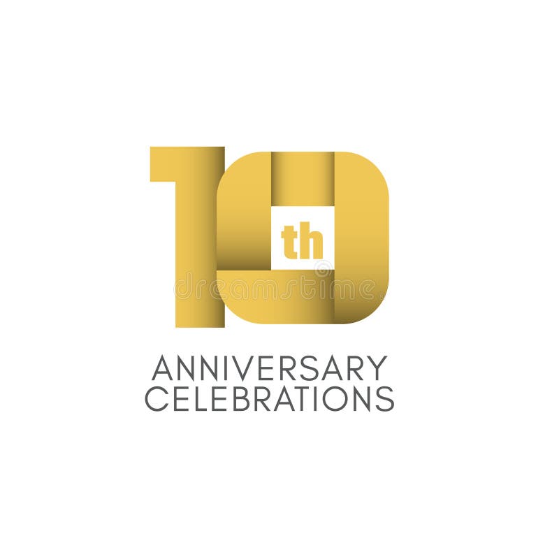 10 Th Anniversary Celebration Vector Template Design Illustration Stock ...