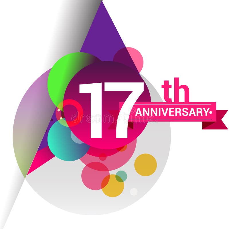 17th Anniversary Logo Stock Illustrations – 459 17th Anniversary Logo ...